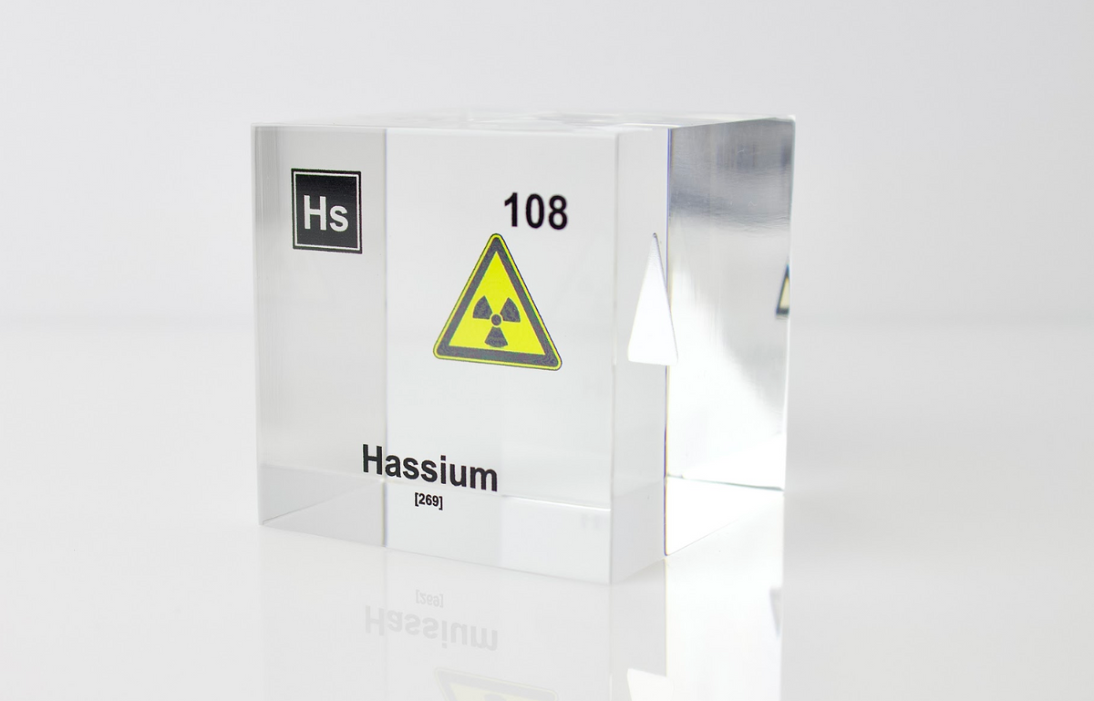 Hassium Element Cube – Engineered Labs
