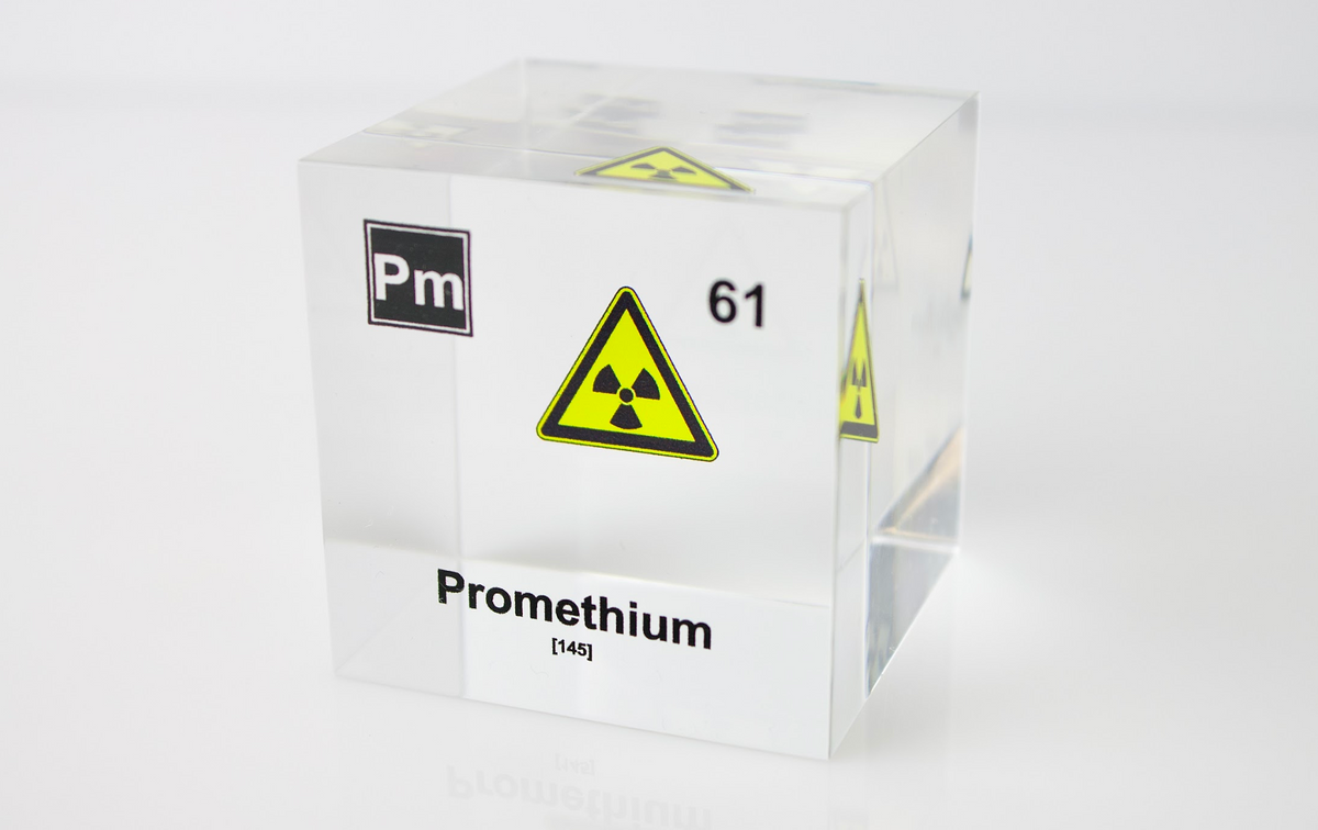 Promethium Element Cube – Engineered Labs