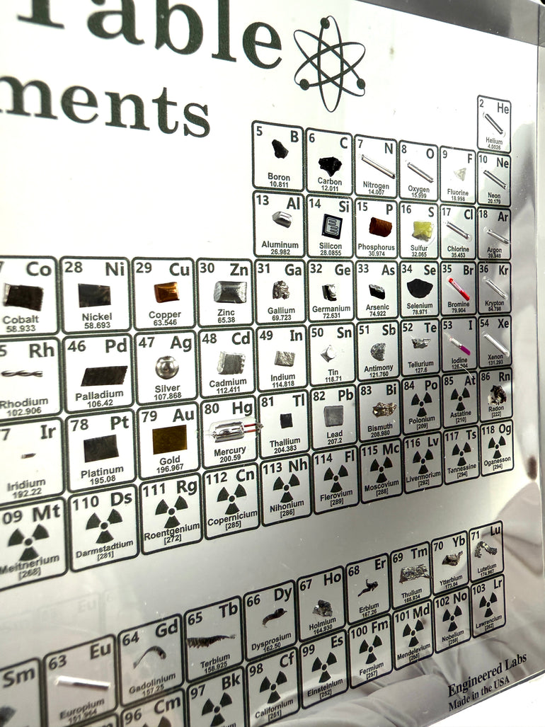 Engineered Labs - Periodic Table Collections with Real Elements