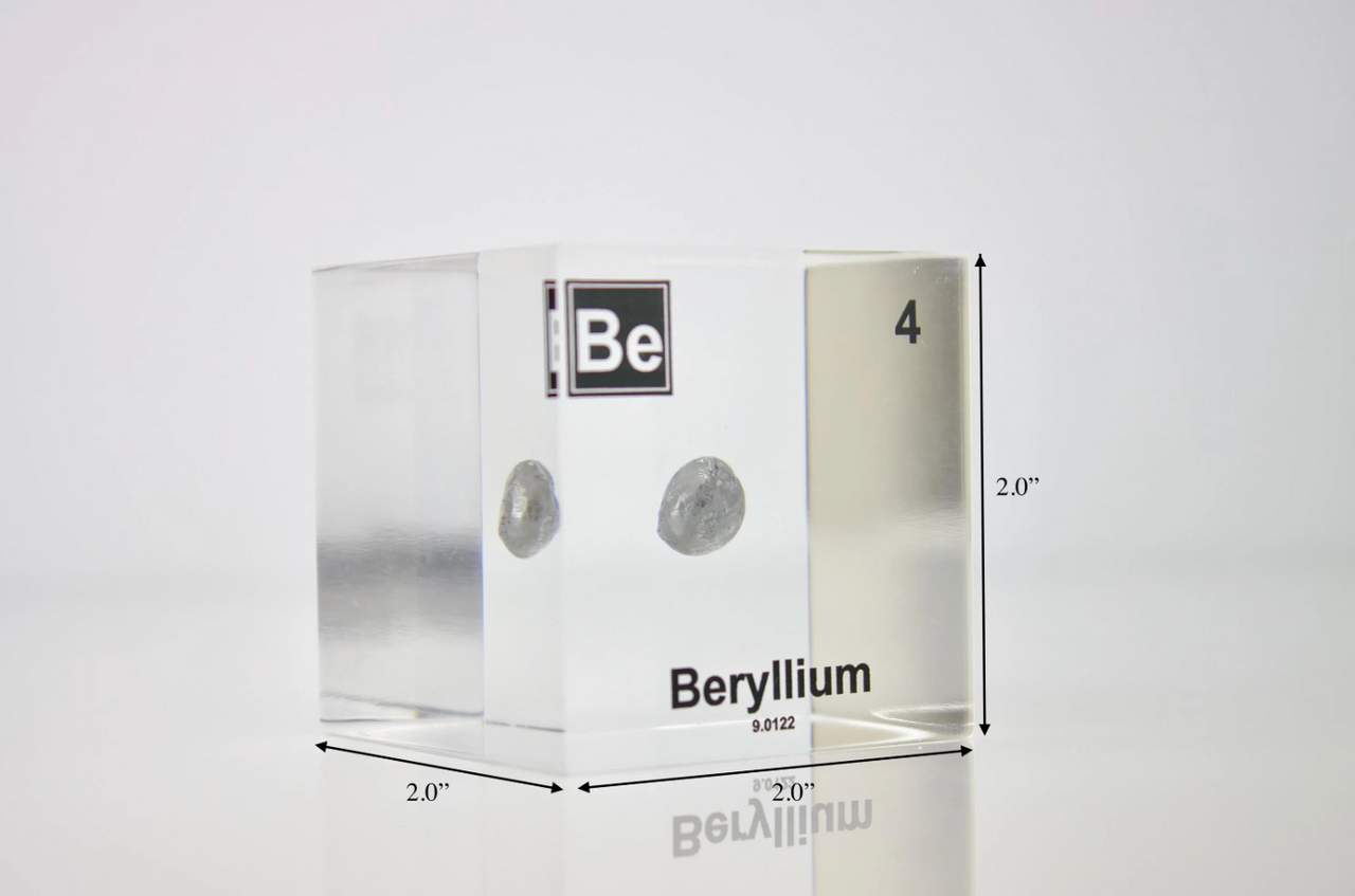 Beryllium Element Cube – Engineered Labs