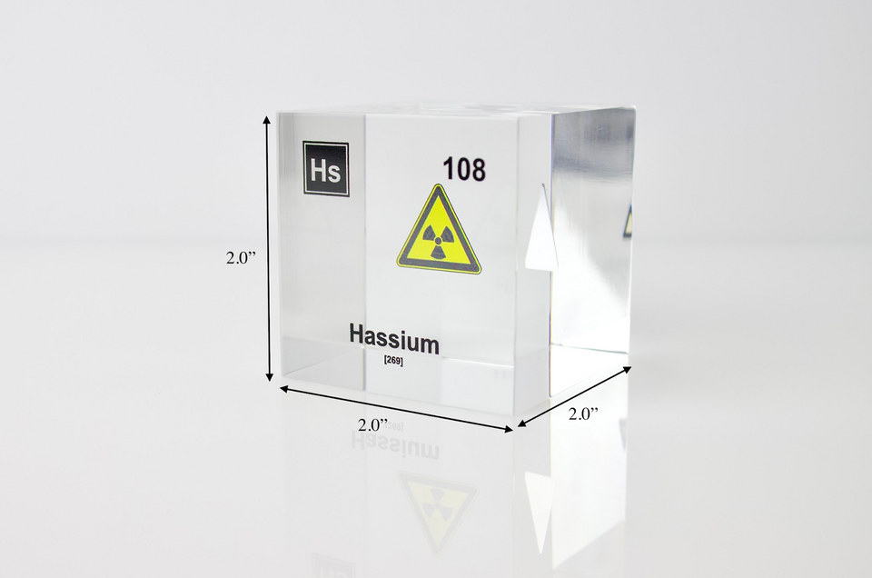Hassium Element Cube – Engineered Labs