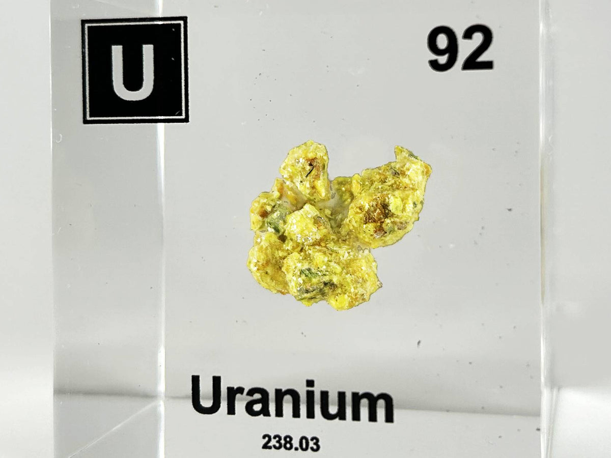 Uranium Element Cube (2inch Autunite) – Engineered Labs
