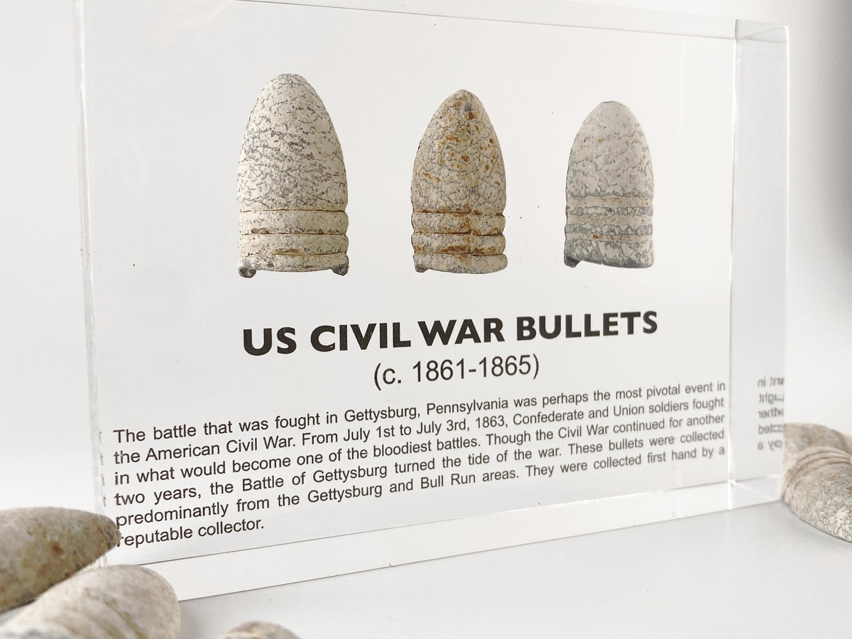 Civil War Bullets Artifact Display – Engineered Labs