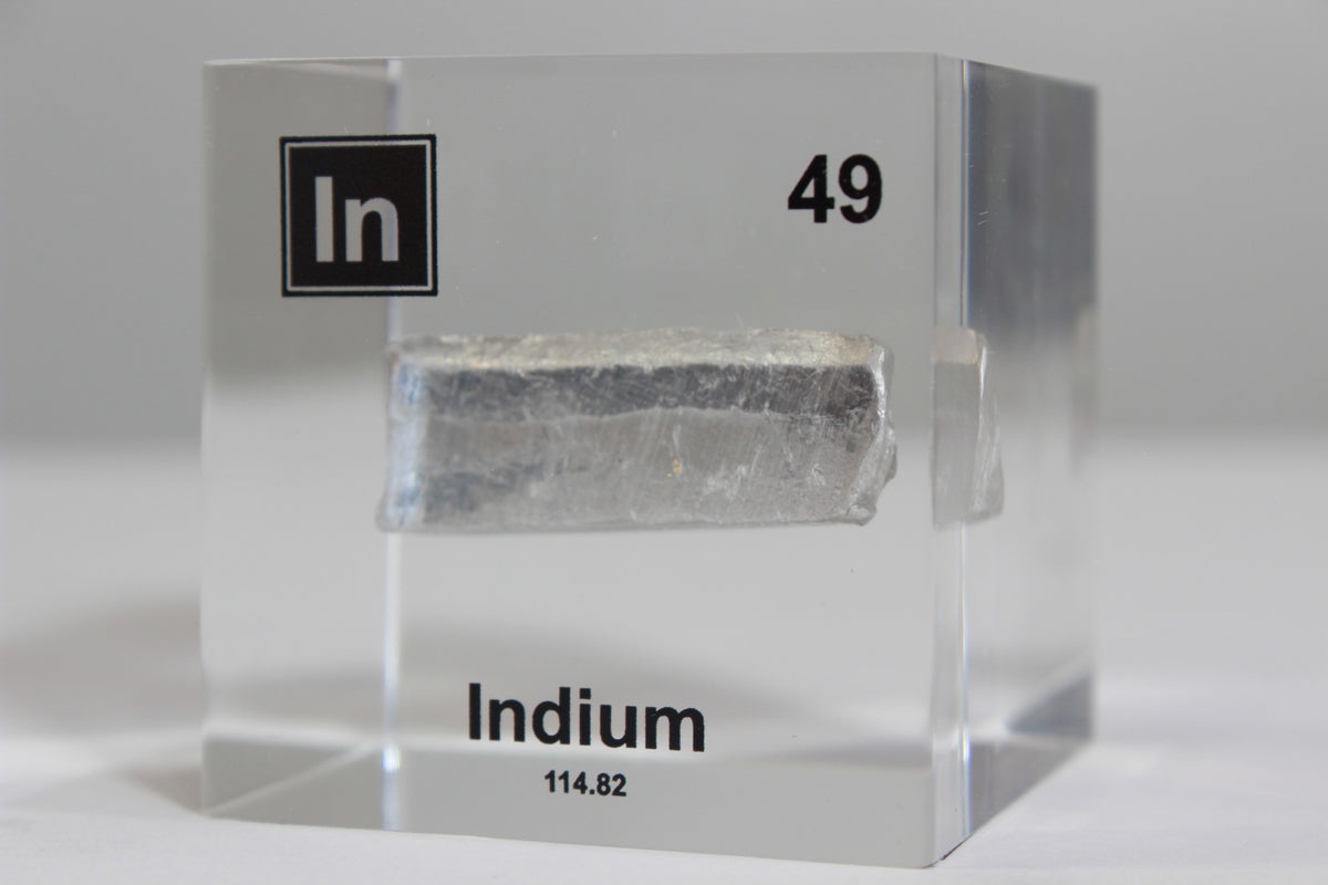 Indium Element Cube – Engineered Labs