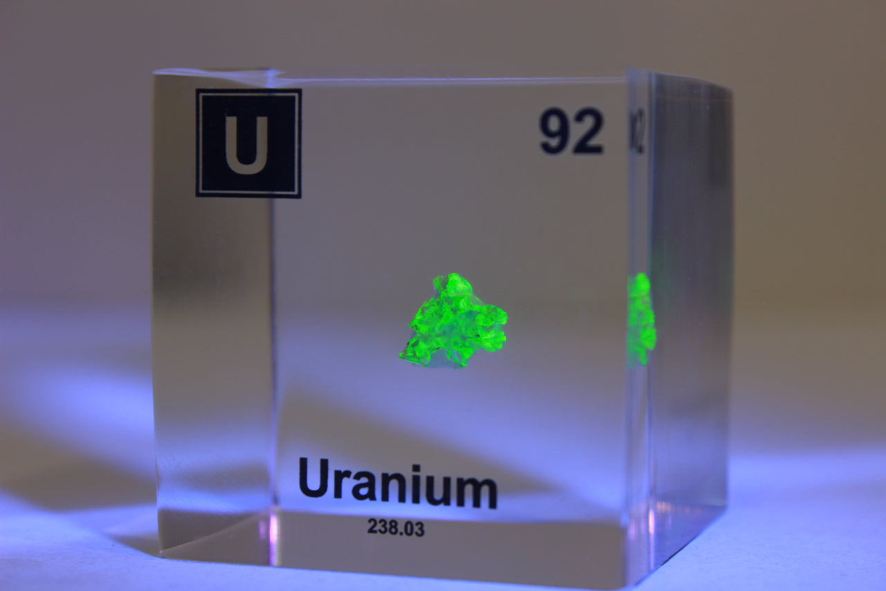 Uranium Element Cube (2inch Autunite) – Engineered Labs